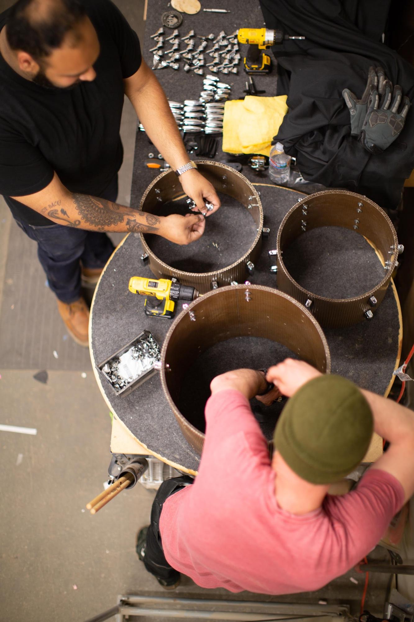 Cardboard Chaos Drum Kit — Behind the Beats | Ernest Packaging